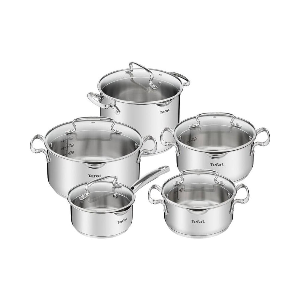 Set lonaca 10 kom od nehrđajućeg čelika DUETTO+ G719SA55 – Tefal | Bonami