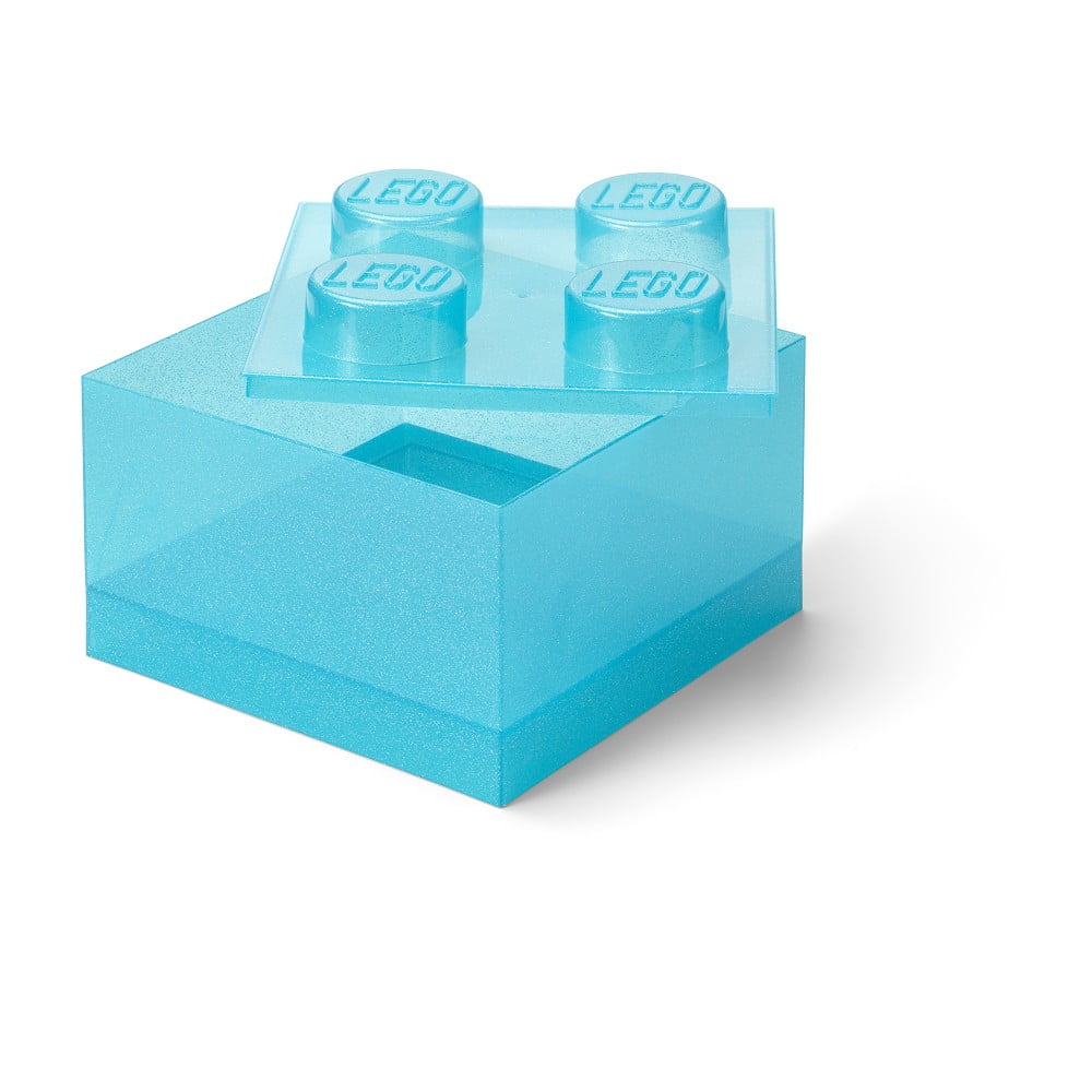 Svijetlo plava plastična dječja kutija za pohranu 25x25x18 cm – LEGO ...